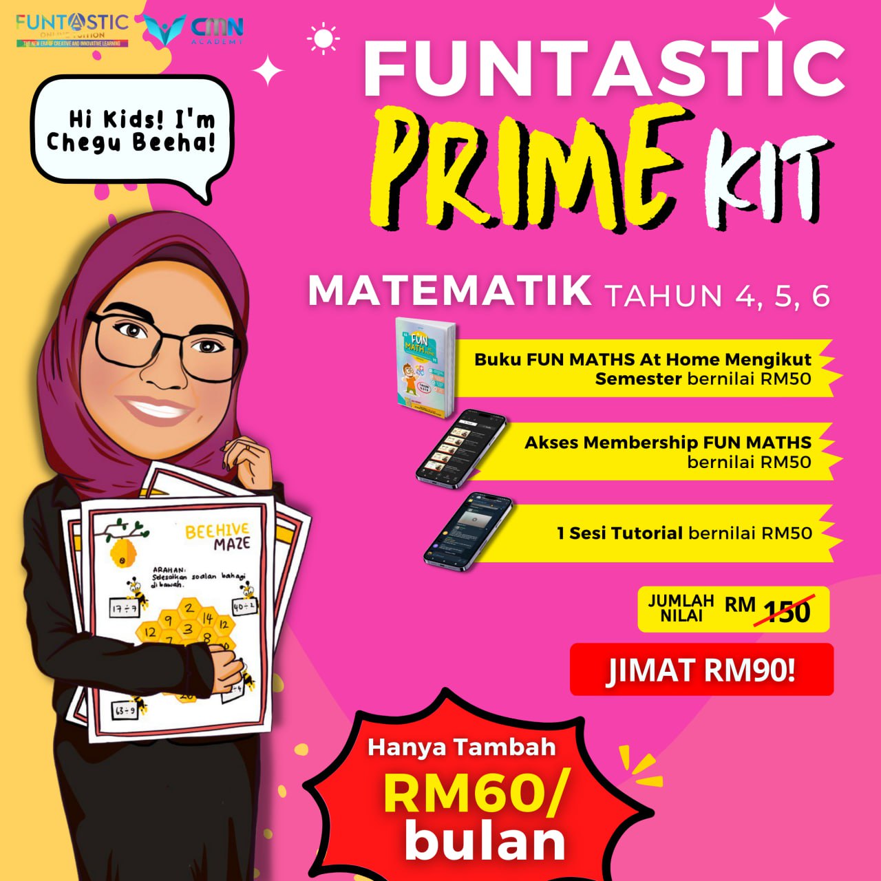 Add On Funtastic Prime Tuition Tahun 5 & 6 - Digylearn