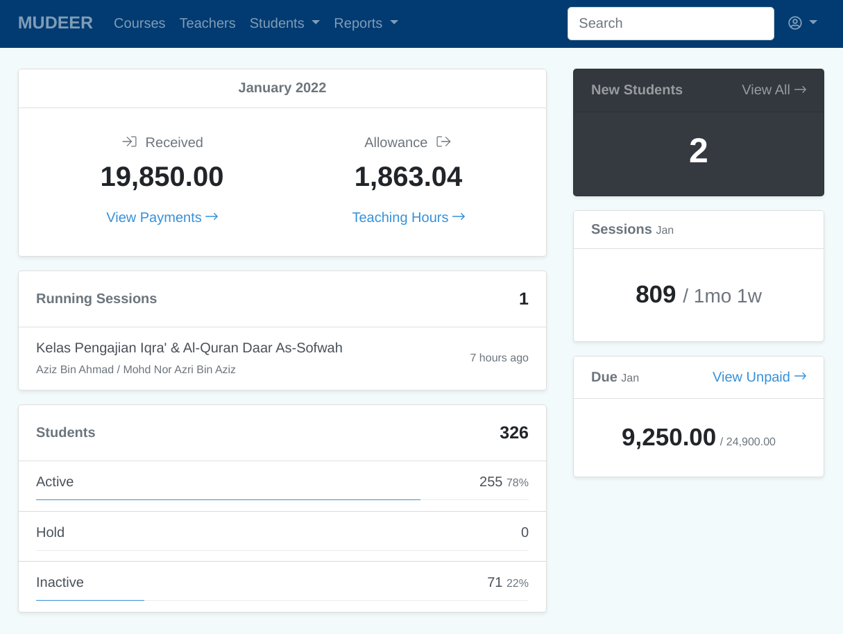 Kembangkan Lagi Pusat Pengajian Al-Quran Anda Dengan Sistem Mudeer ...