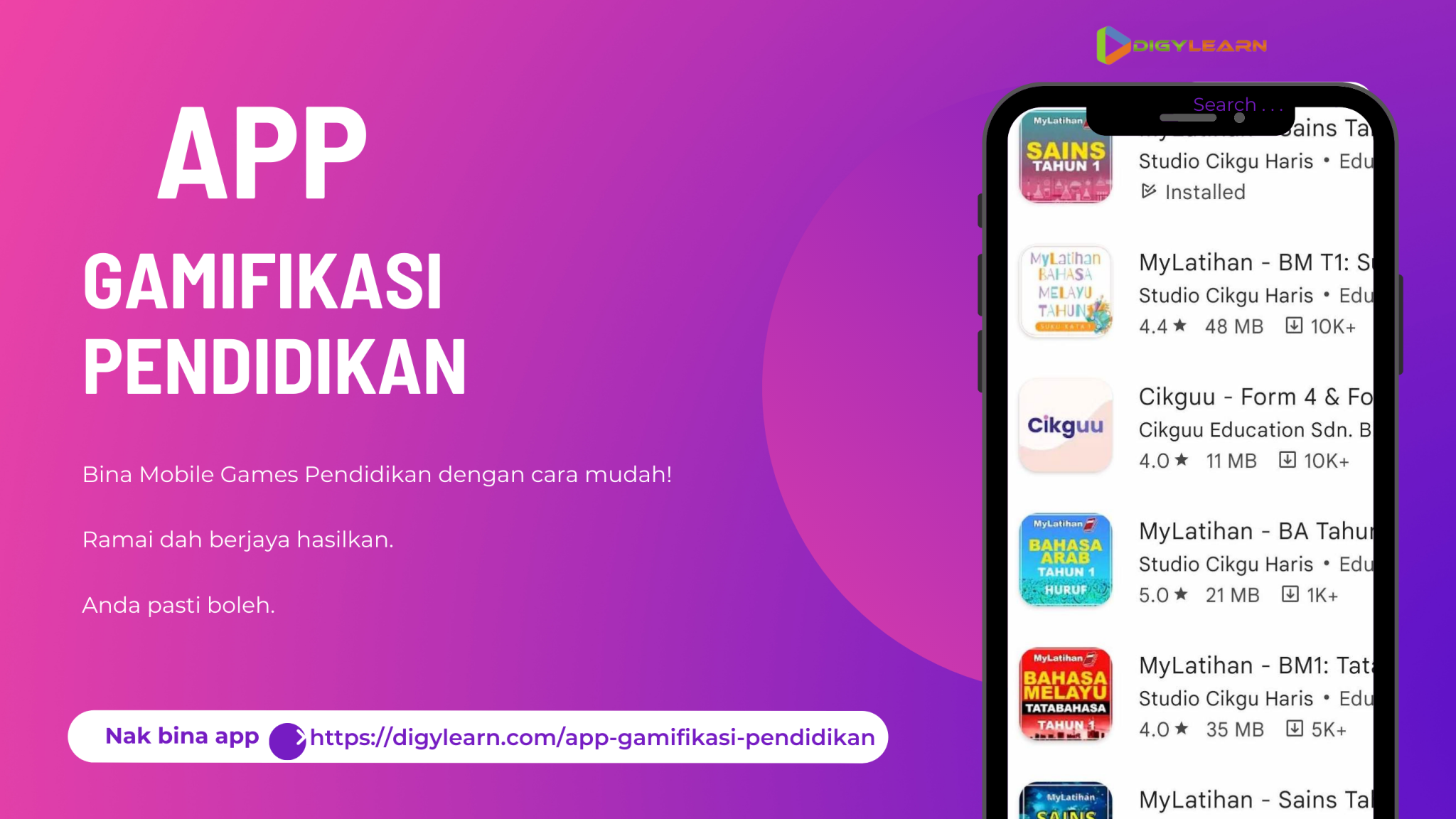 App Gamifikasi Pendidikan Untuk Pendidik (Android & IOS) - Digylearn