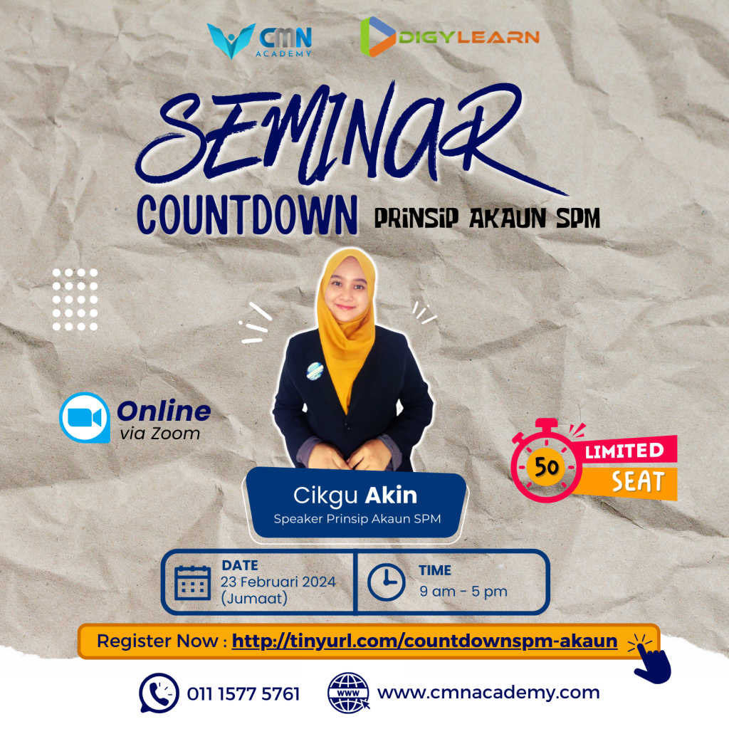 SEMINAR COUNTDOWN SPM PRINSIP AKAUN - Digylearn