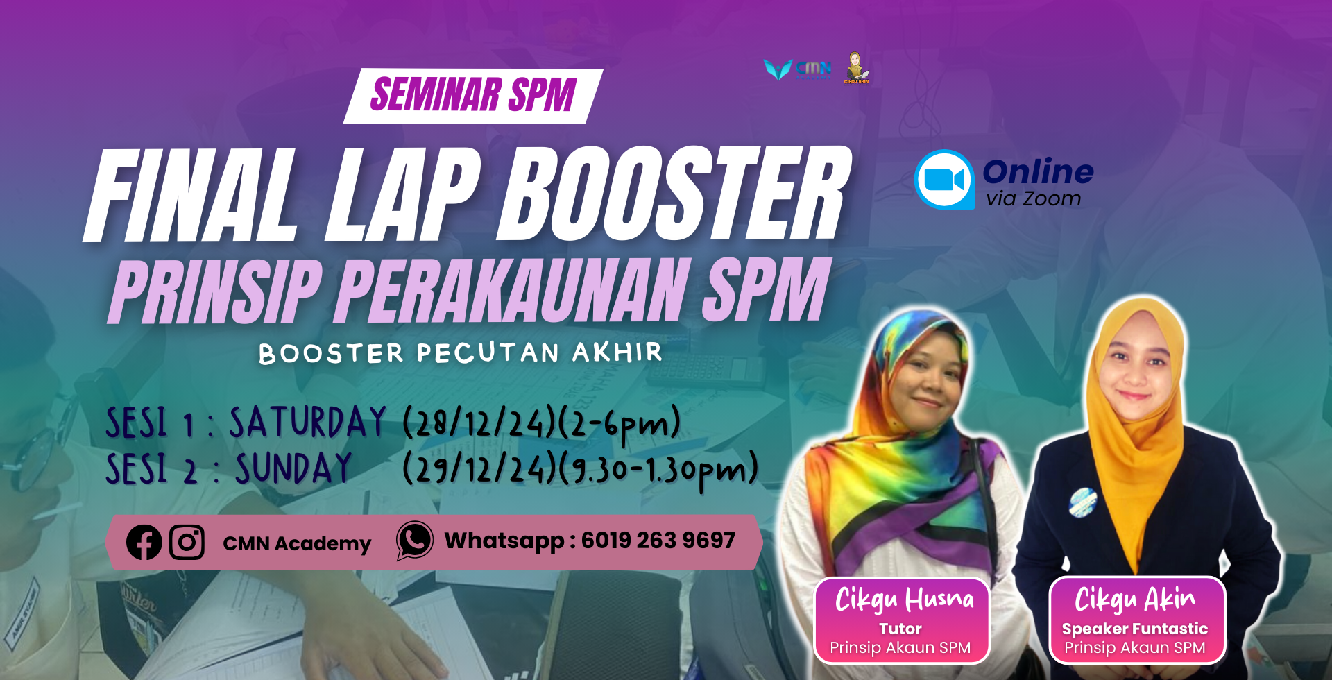 SEMINAR FINAL LAP BOOSTER PRINSIP AKAUN SPM (TINGKATAN 4) - Digylearn